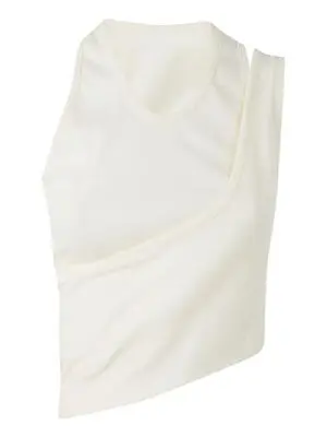 LOW CLASSIC LOW CLASSIC Asymmetrical Ruched Tank Top