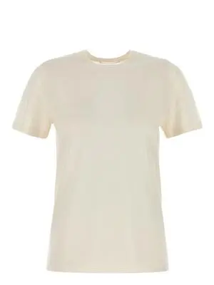 Co Name Short-sleeved Crewneck T-shirt - Ivory