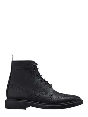 Thom Browne Brogue Lace-up Boots - Black