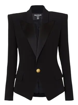 Balmain Single-breasted Jacket - Black