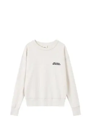 Isabel Marant Étoile Logo Embroidered Crewneck Sweatshirt - Gray