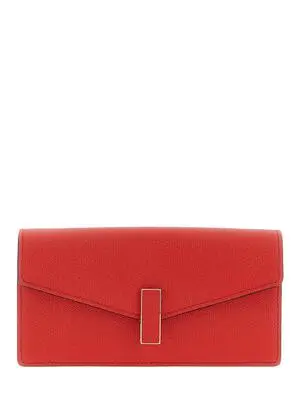 VALEXTRA Iside Envelope Clutch Bag - Red
