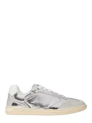 Versace Greca Court Metallic Sneakers - Silver