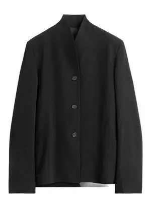 TOTEME Single-breasted V-neck Blazer - Black