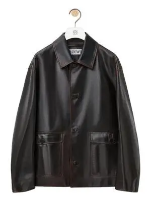 Loewe Nappa Calfskin Jacket - Ebony