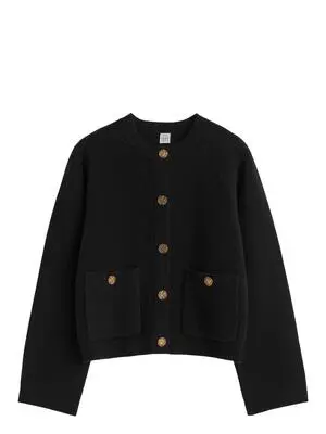 TOTEME Totême Buttoned Knitted Cardigan Black