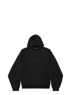 Balenciaga Balenciaga BB Garderobe Embroidered Hoodie Black
