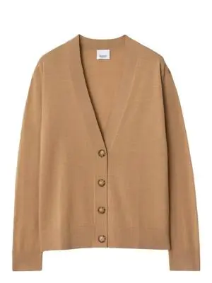BURBERRY Burberry V-Neck Knitted Cardigan With Button Detail