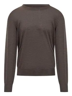 Brunello Cucinelli Crew Neck Long Sleeve Sweater - Black