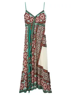 La DoubleJ Floral-print Crepe De Chine Maxi Dress - Multicolor
