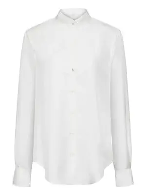 Thom Browne Detachable Collar Bow Shirt - White