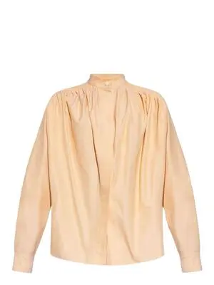 Etro Pleated Long-sleeved Blouse - Nude