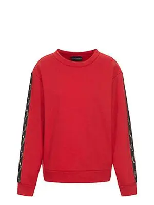 Emporio Armani Logo Pullover Sweater - Red