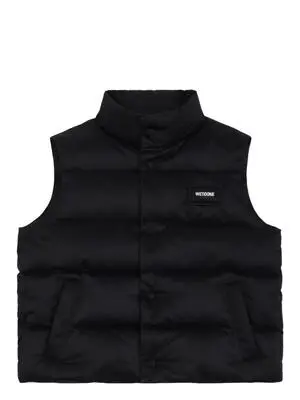 We11Done Upright Neck Down Vest - Black