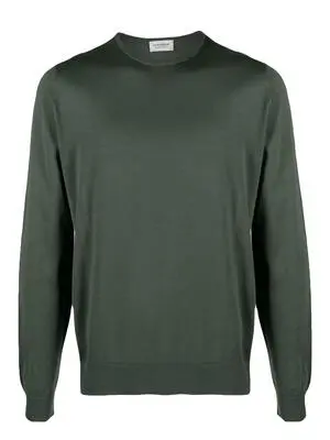 John Smedley Fine-knit Cotton Jumper - Green