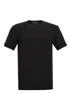Dolce & Gabbana Dolce Gabbana Stretch Jersey T-shirt - Black