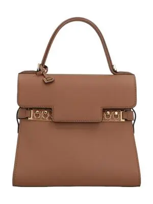Delvaux Delvaux Logo Shoulder Bag Brown