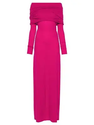 Balenciaga Stretch Design Maxi Dress - Pink