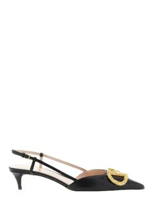 Valentino Garavani Vlogo Slingback Heels - Black
