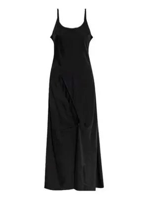 Vetements Draped Asymmetrical Dress - Black