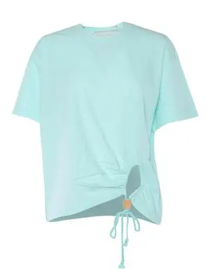 FORTE_FORTE Forte Forte Draped Crewneck T-Shirt With Lace Detail