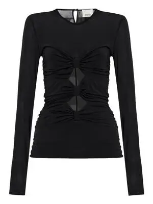 Isabel Marant Étoile Long Sleeve Crewneck Top - Black