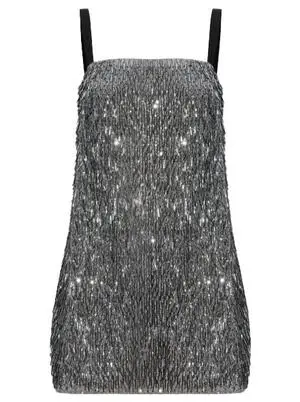 Dolce & Gabbana Sequin Embellished Mini Dress - Gray