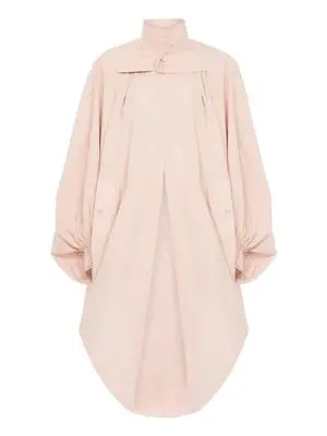 Chloé Oversized High-neck Cape Coat - Soft Pink