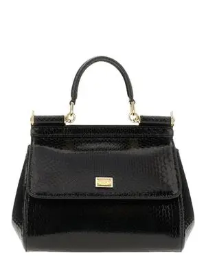 Dolce & Gabbana Medium Sicily Handbag - Black