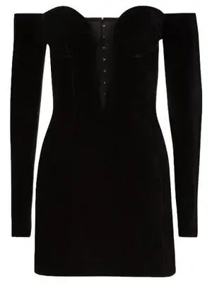 Nina Ricci Mini Corset Dress - Black