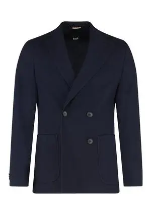 Hugo Boss Double-breasted Blazer - Black