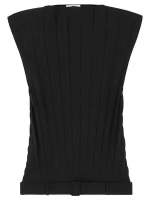 MAISON MARGIELA Pleated Mini Dress - Black