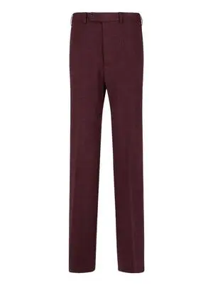 MAISON MARGIELA High-waisted Wide-leg Trousers - Red