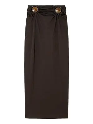 CHRISTOPHER ESBER Christopher Esber Mineral Stone Ruched Skirt