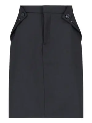 Coperni High-waisted Mini Skirt With Side Cutouts - Black