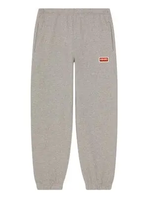 Kenzo Logo-patch Trousers - Gray