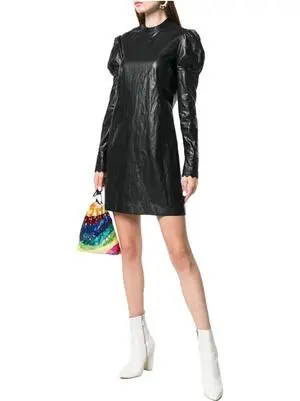 Philosophy Di Lorenzo Serafini Long Sleeve Puff Shoulder Dress - Multicolor