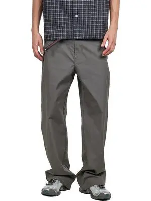 ROA Centipede Buckle Wide-leg Pants - Grey