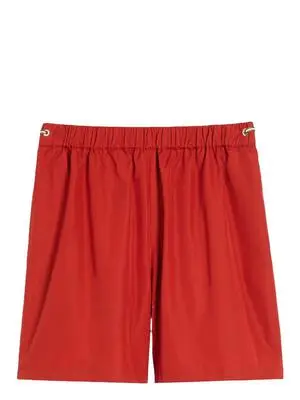 Max Mara Haway Elasticated Waist Short - Deep Red