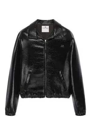 COURREGES Zip-up Jacket With Pockets - Black