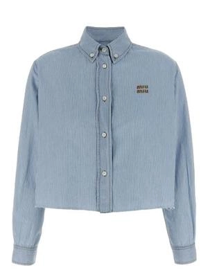MIU MIU Miu Miu Striped Chambray Shirt