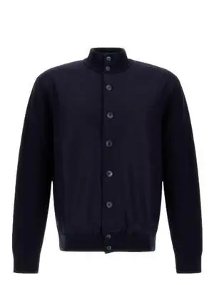 Herno High-neck Button-front Cardigan - Black