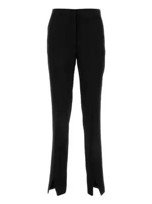 JIL SANDER Slit Hem Casual Pants - Black