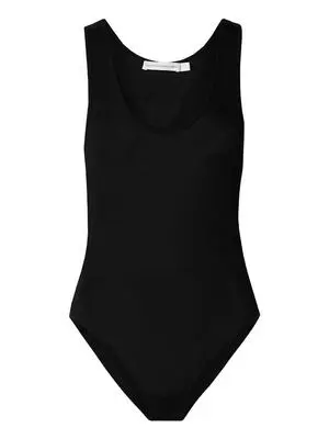 Christopher Esber Sonora Ribbed Knit Bodysuit - Black