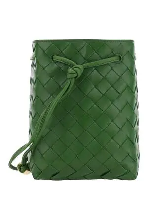 Bottega Veneta Braided Bucket Bag - Green