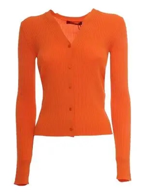 Max Mara V-neck Cardigan - Orange