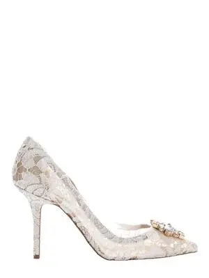 DOLCE & GABBANA Dolce & Gabbana Bellucci Lace Embellished Pumps