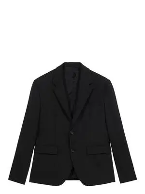 Blumarine Lettering Print Single-breasted Blazer - Black