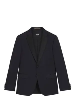 Hugo Boss Single-breasted Tailored Blazer - Black