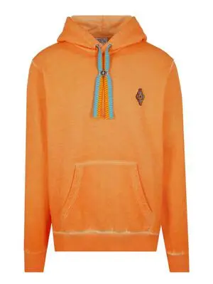 MARCELO BURLON COUNTY OF MILAN Sunset Cross Hoodie - Orange